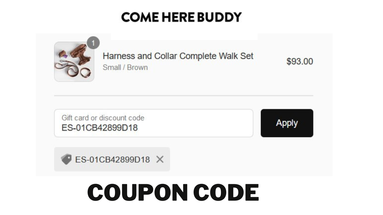 $30.00 off Come Here Buddy Co Coupon Code Harness