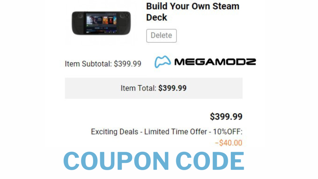 $100.00 off Mega Modz Steam Deck Coupon Code