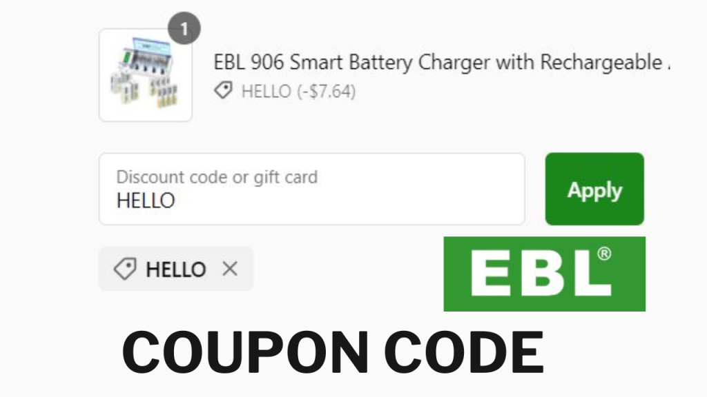 65% off Ebl Batteries Coupon Code EBL Battery Discount